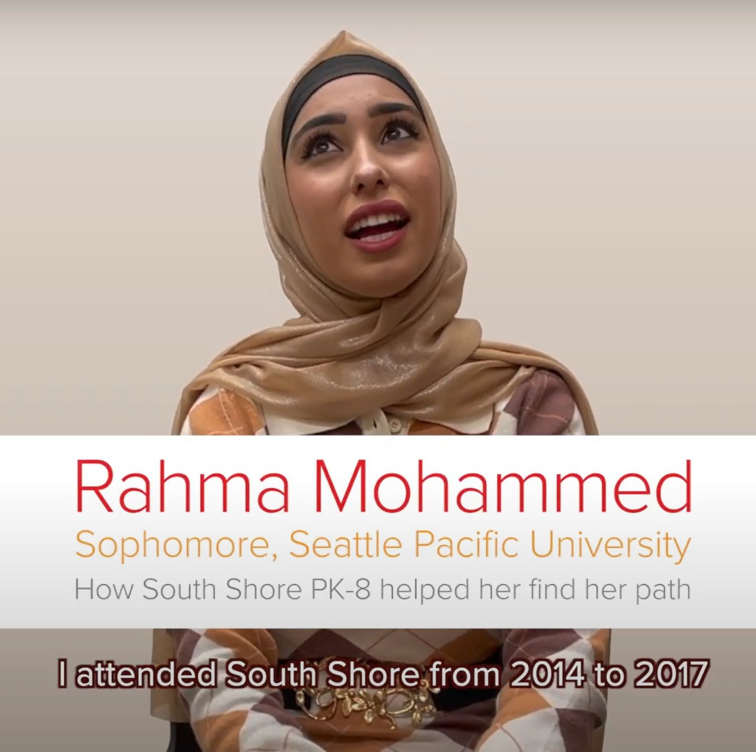 Student Voice Video - Rahma Mohammed on Her Advocacy Journey